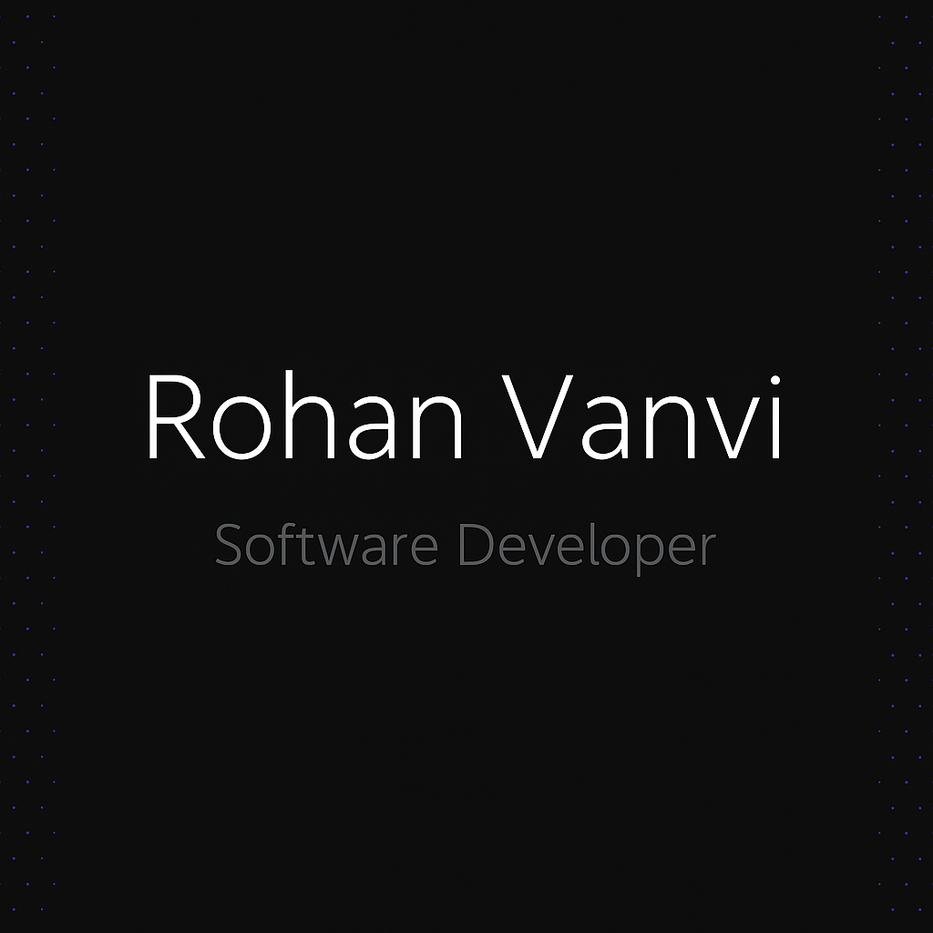 Rohan Vanvi